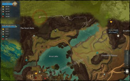 Harathi Hinterlands Map Domain Of Kourna | ギルドウォーズ2